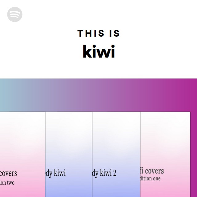 This Is kiwi | Spotify Playlist