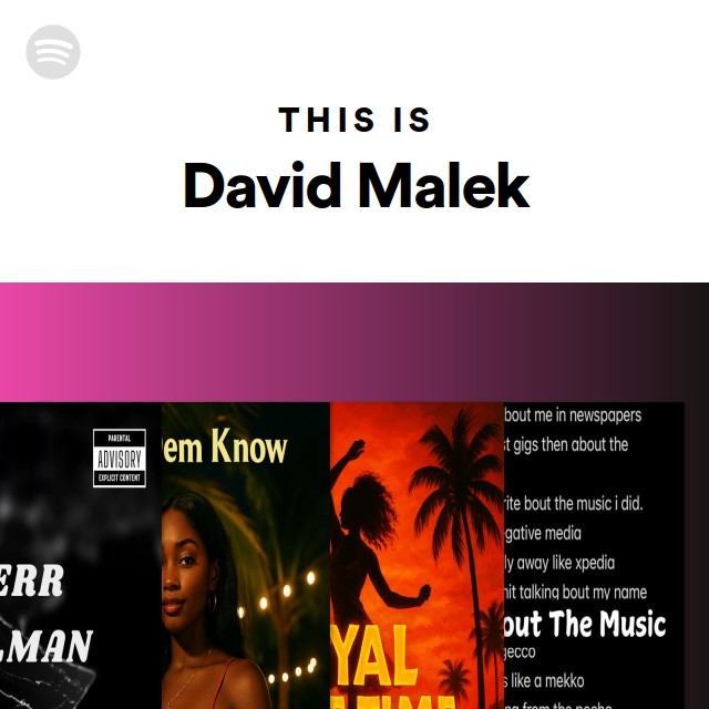 This Is David Malek | Spotify Playlist