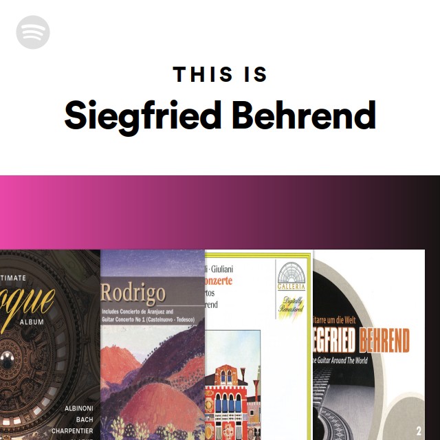 This Is Siegfried Behrend | Spotify Playlist