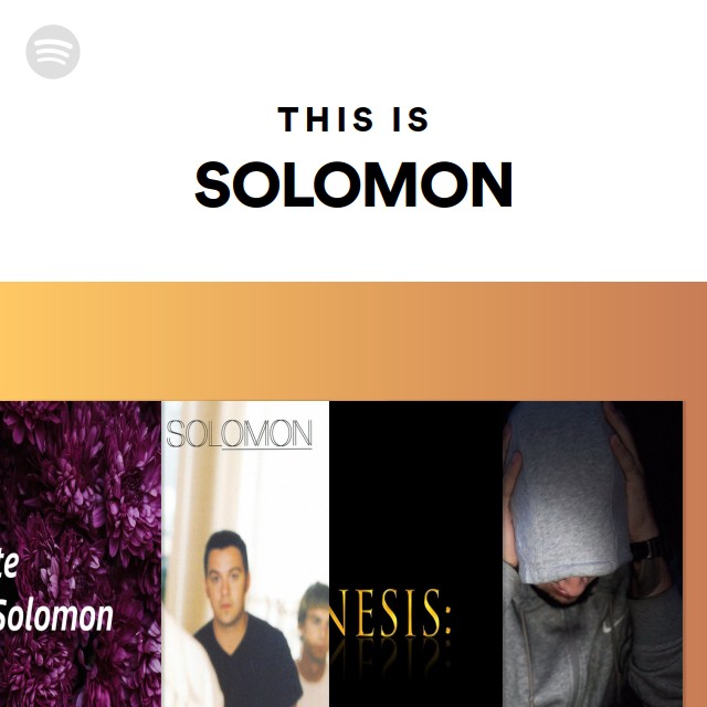 This Is SOLOMON - playlist by Spotify | Spotify